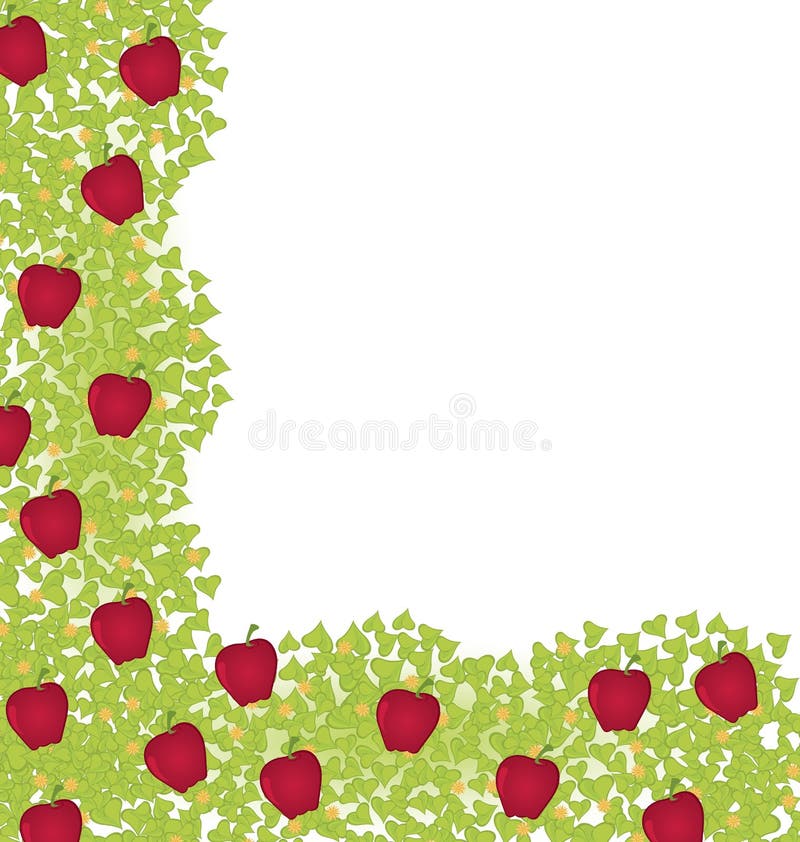 Apple Corner Decorative Stock Illustrations – 133 Apple Corner ...