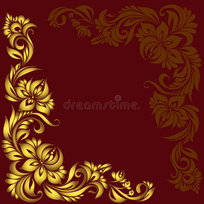 Decorative corner frame stock vector. Illustration of angle - 100912341