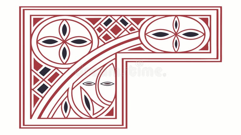 Decorative Corner Ornament, Classic Design Element, Vector Design ...