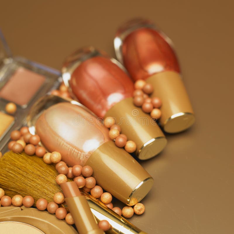 Decorative cosmetics stock image. Image of abundant, abundance - 18782213