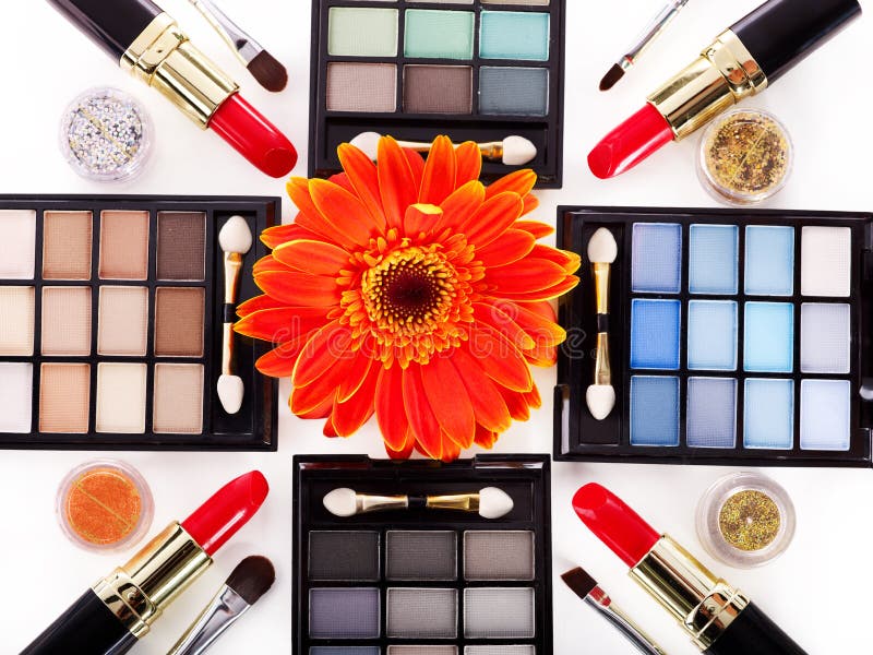 Cosmetics gel and flower stock photo. Image of accessories - 30485796