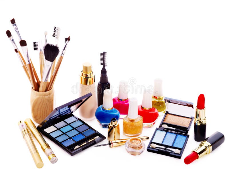 Decorative Cosmetics for Makeup. Stock Photo - Image of eyeshadow ...