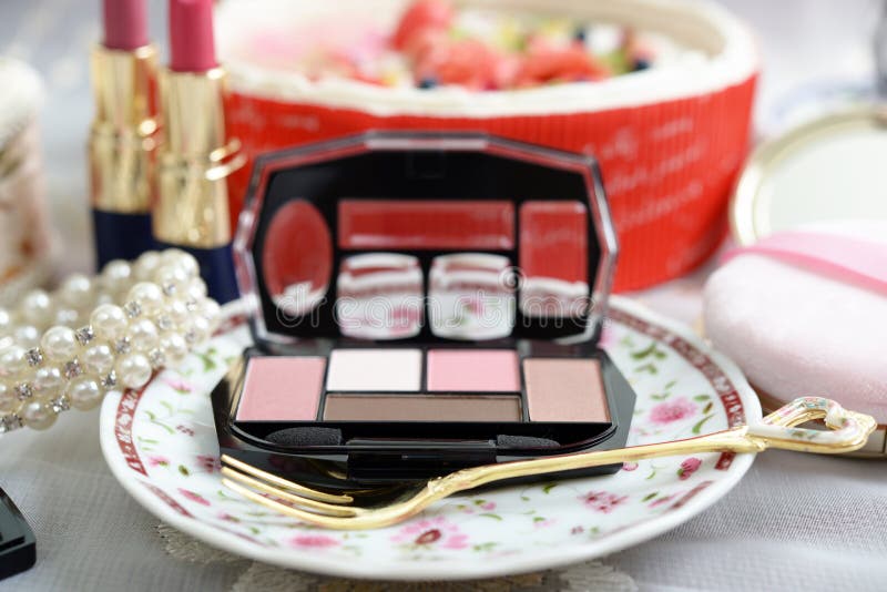 Cosmetics image stock photo. Image of clean, color, lipstick - 110274944