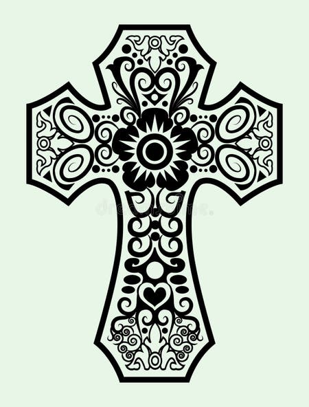 Calligraphy Border Cross Stock Illustrations – 224 Calligraphy Border ...