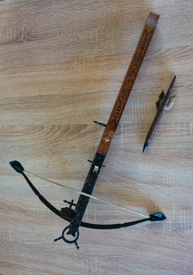 Decorative Crossbow with Arrow. Stock Photo - Image of design, arrow ...