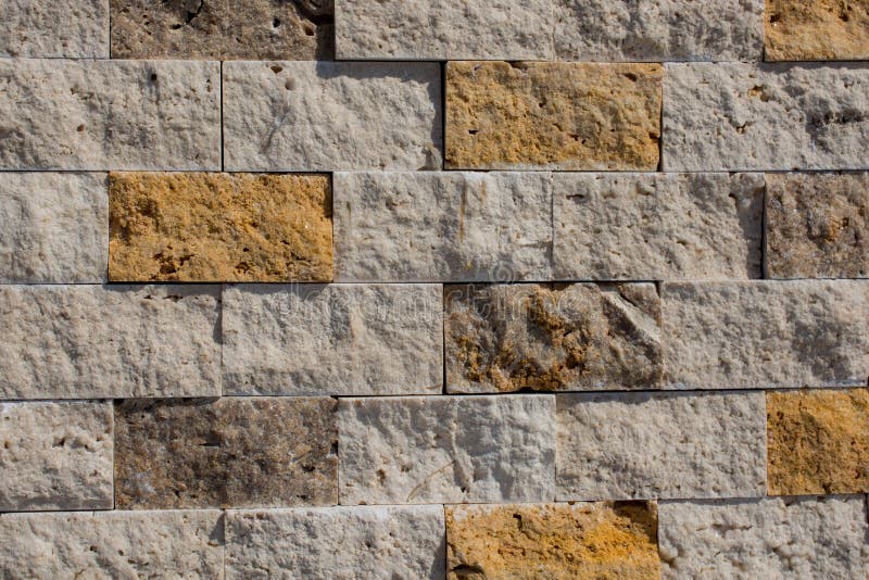 Decorative Cubic Stone Wall Background Stock Photo - Image of wallpaper ...