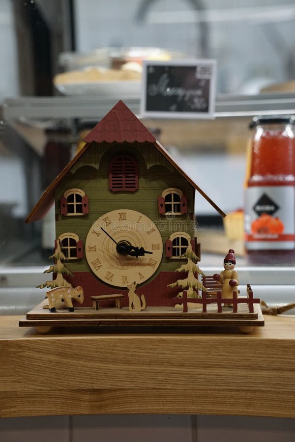 Decorative cuckoo clock stock photo. Image of machine - 210426174