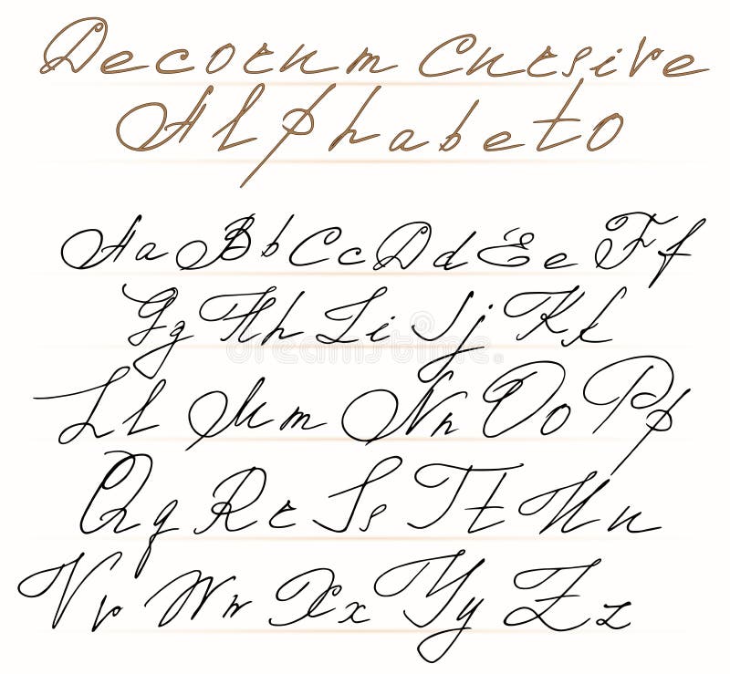 Fancy Cursive Letters