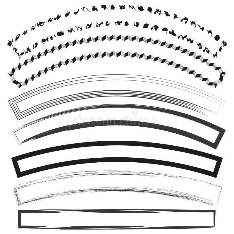 Curved Line Design Borders Stock Illustrations – 233 Curved Line Design ...