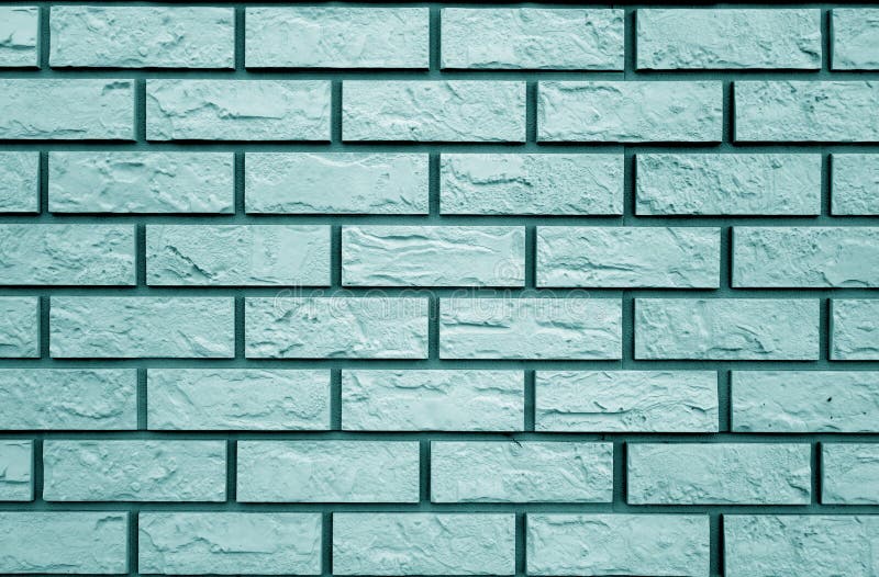 Decorative Cyan Toned Brick Wall Texture and Pattern Stock Photo ...