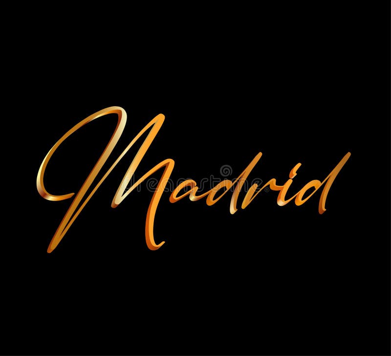 Madrid Typography Stock Illustrations – 358 Madrid Typography Stock ...