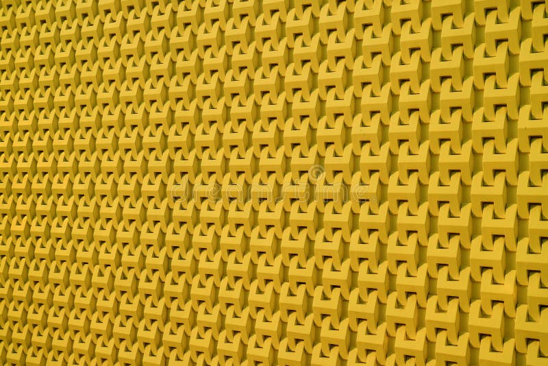 Decorative 3D Pattern of the Modern Building Outer Wall in Mustard ...