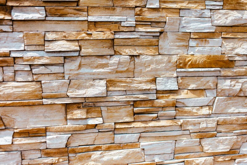 Decorative Decoration with Bricks on the Wall of the House. Stock Photo ...