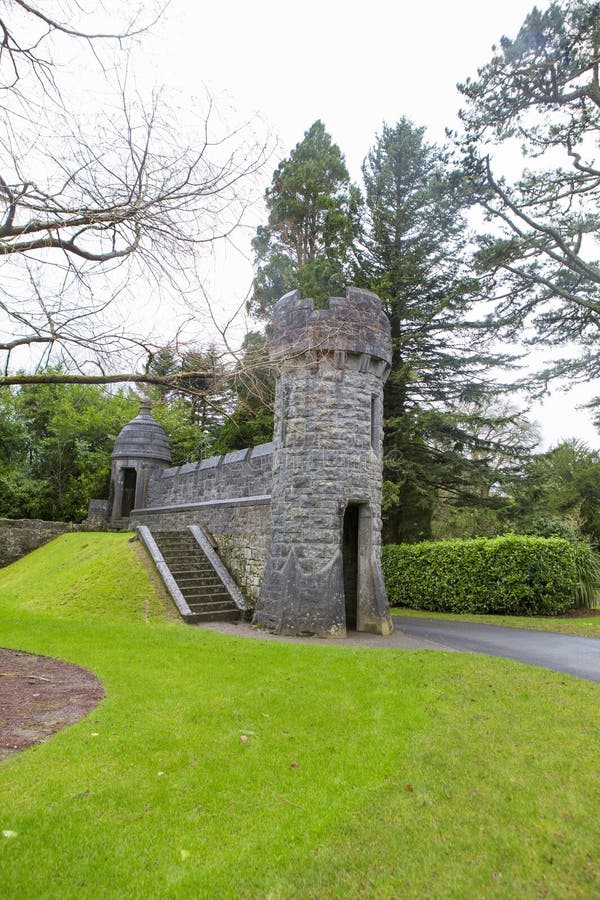 Decorative Defense Tower from Ashford Castle Editorial Photo - Image of ...