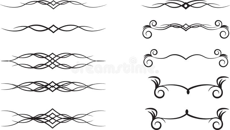 Decorative design elements stock vector. Illustration of floral - 37222864