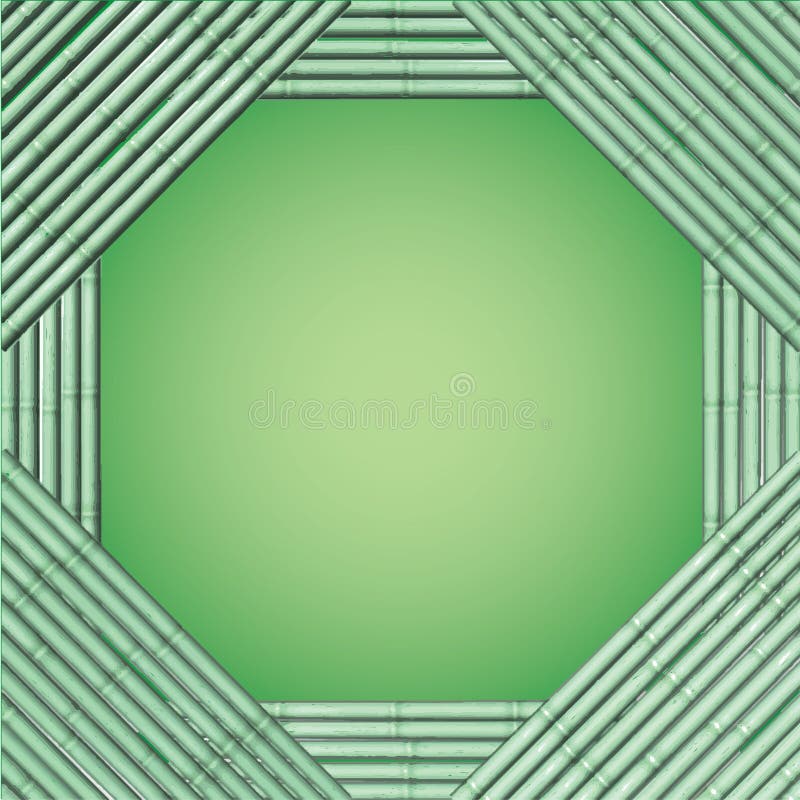 Decorative Design Vector Frame Bamboo Stock Vector - Illustration of ...