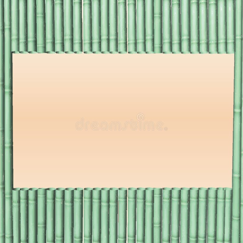 Decorative Design Vector Frame Bamboo Stock Vector - Illustration of ...