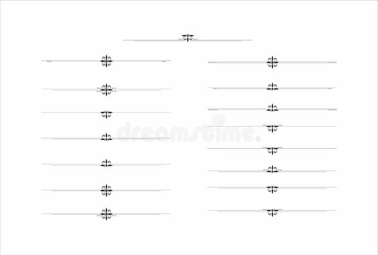 Decorative Designer Separator Line Stock Vector - Illustration of card ...