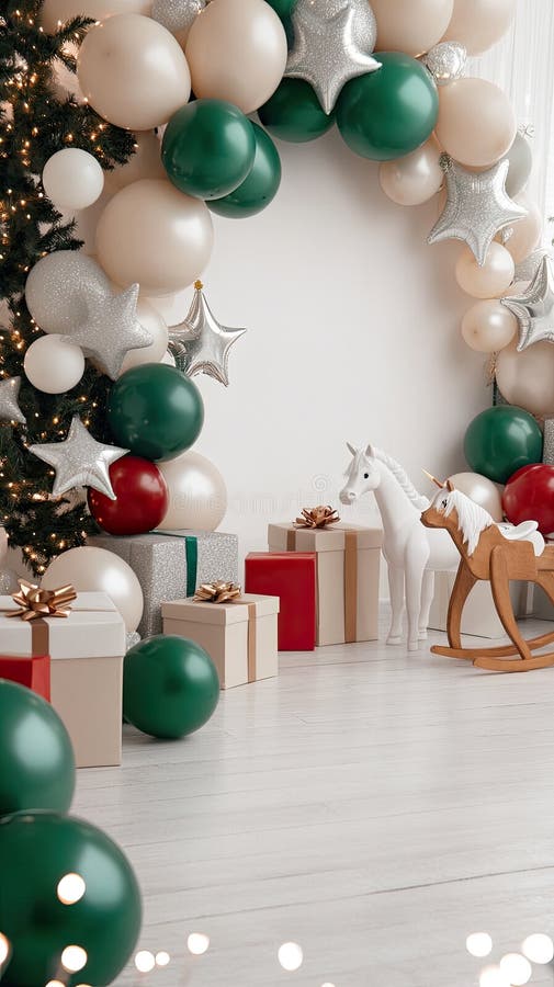 Decorative Display Features a Large White Circle Surrounded by a ...