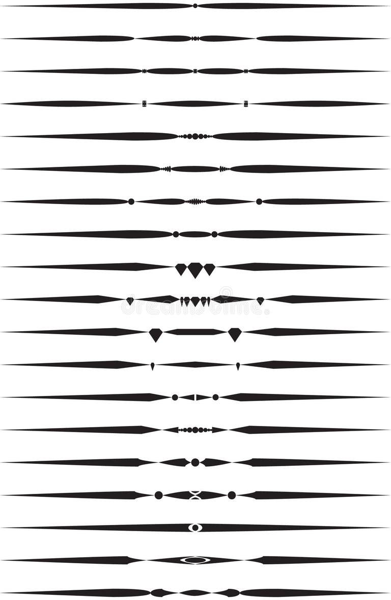 Single Decorative Dividers Stock Illustrations – 80 Single Decorative ...