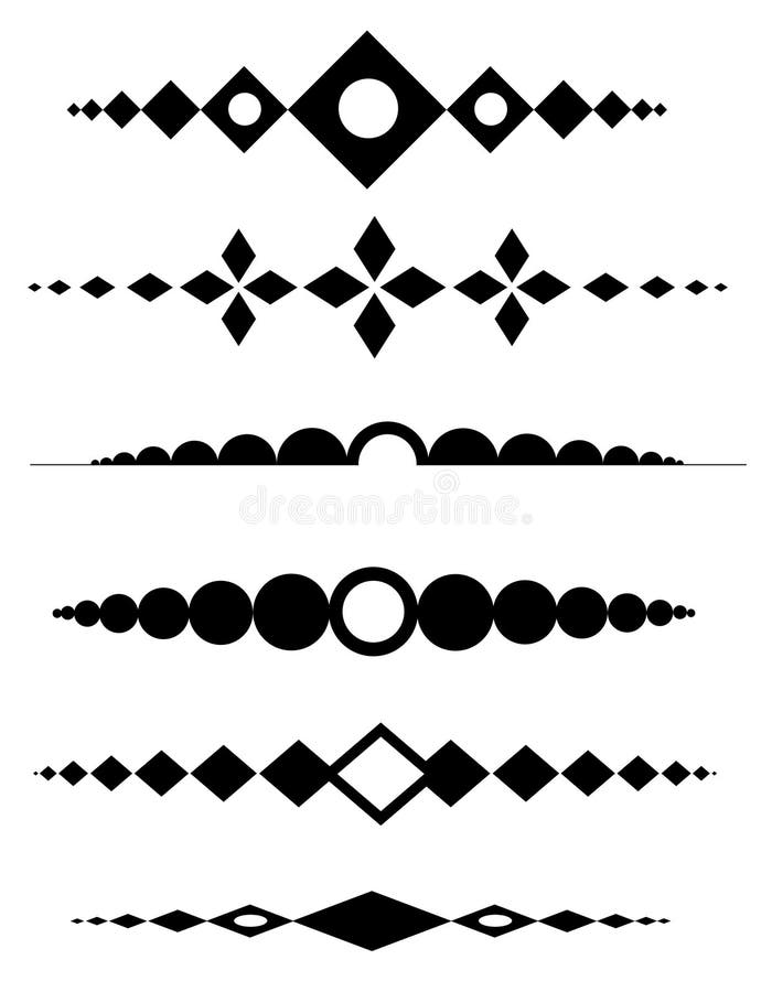 Decorative dividers stock vector. Illustration of divider - 8390150