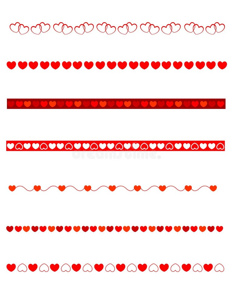 Red Dividers Borders Stock Illustrations – 295 Red Dividers Borders ...