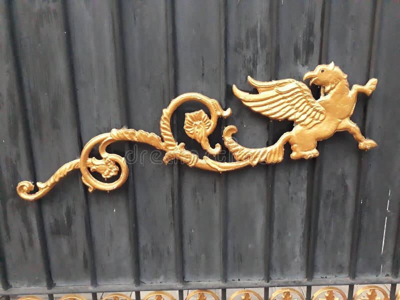 Decorative Door Shape Birds Stock Photo - Image of shaped, black: 121519546