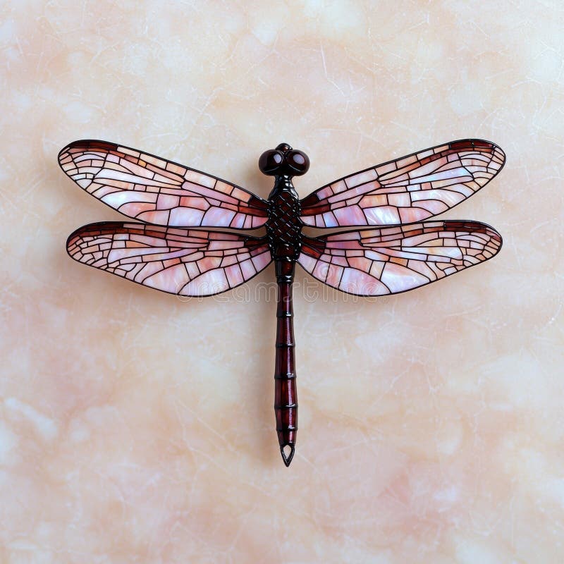 Decorative Dragonfly Wall Art Stock Illustration - Illustration of ...