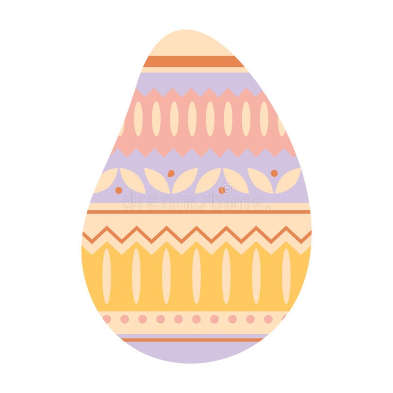 Decorative Easter Eggs with Soft Pastel Colors and Patterns Stock Vector - Illustration of ...