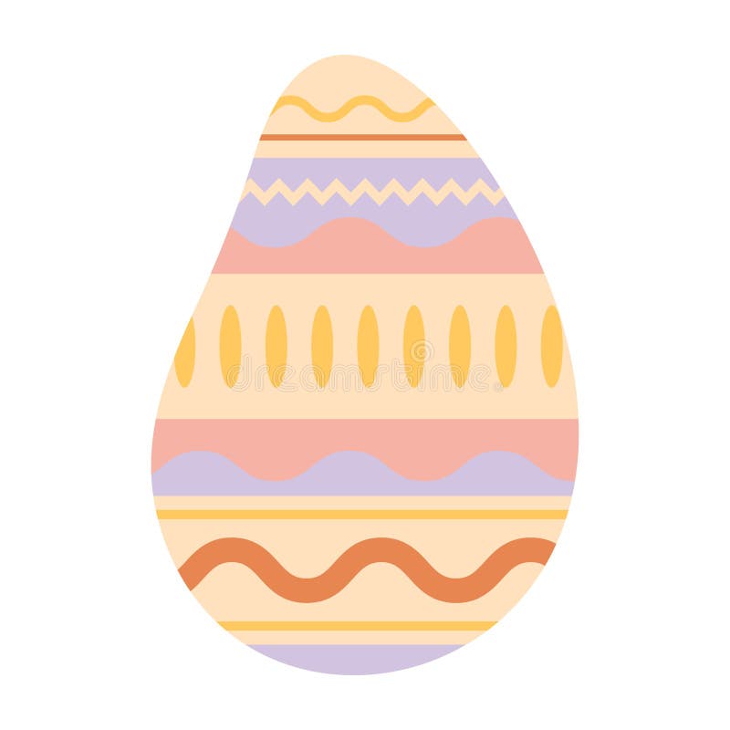 Decorative Easter Eggs with Soft Pastel Colors and Patterns Stock Vector - Illustration of ...