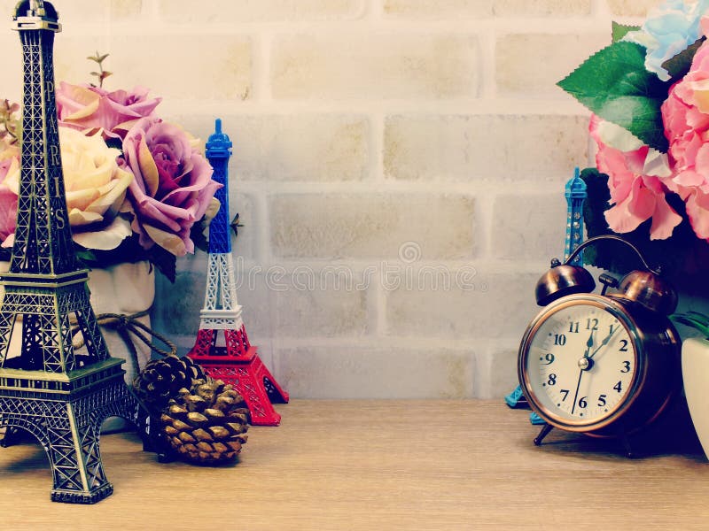 Decorative Eiffel Tower and Different Home Decor Related Objects Stock ...