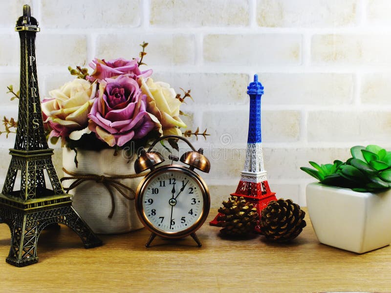 Decorative Eiffel Tower and Different Home Decor Related Objects Stock ...