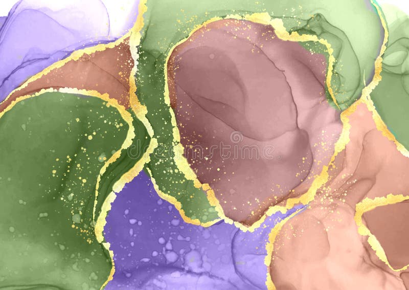 Decorative Coloured Alcohol Ink Background Design Stock Vector ...