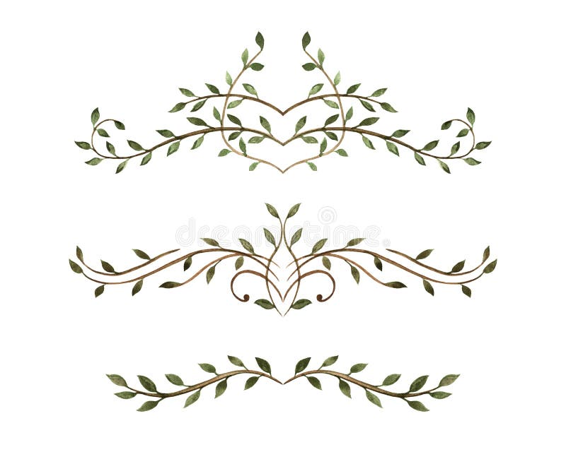 Decorative Elegant Curl, Text Separator. Vintage Ornament Made in ...