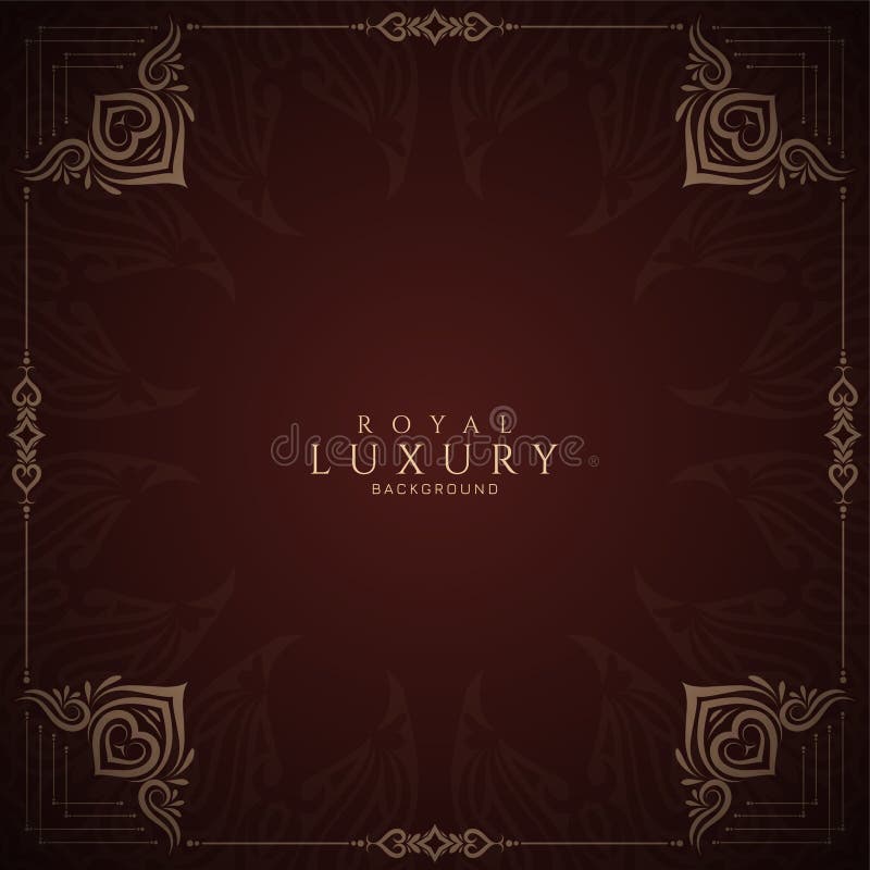 Decorative Elegant Royal Decorative Frame Background Stock Vector ...