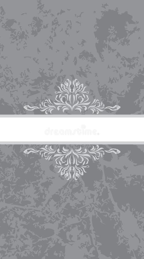 Decorative Element on the Abstract Gray Background Stock Vector ...