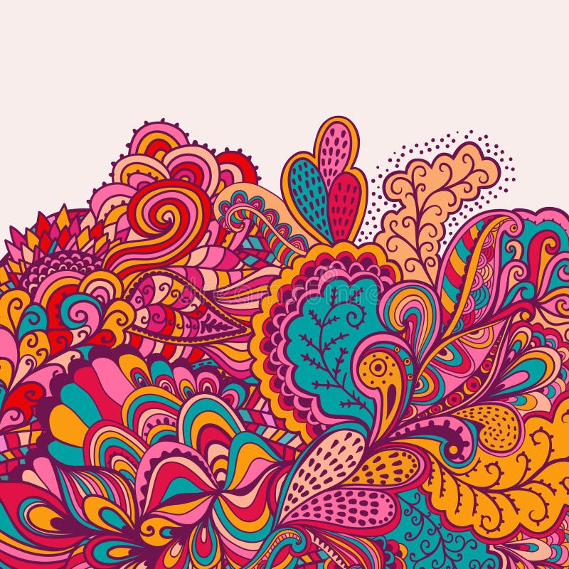 Decorative Element Border. Abstract Invitation Card. Template Wa Stock ...