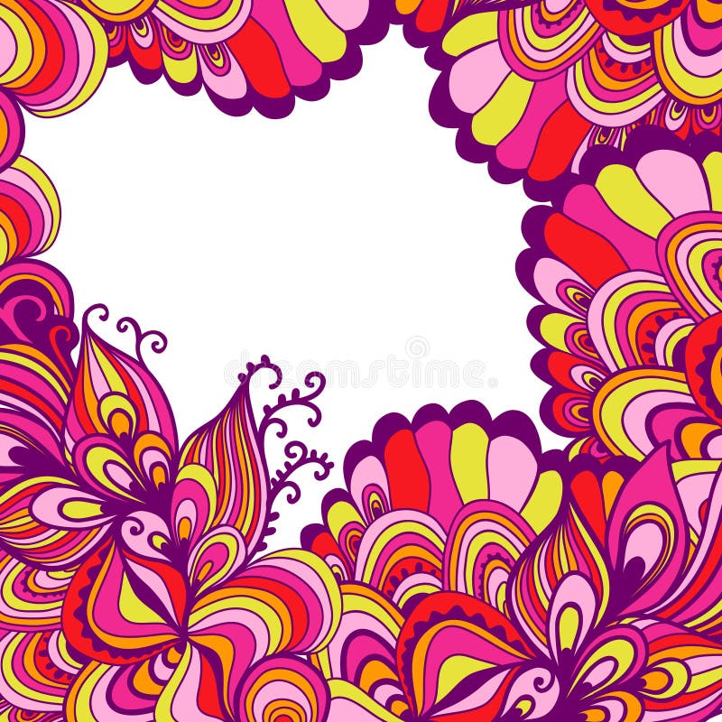 Decorative Element Border. Abstract Invitation Card Stock Vector ...