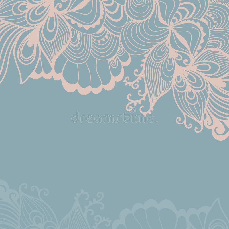 Decorative Element Border. Abstract Invitation Card Stock Vector ...