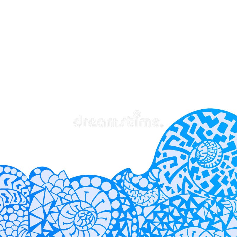 Decorative Element Border. Abstract Invitation Card Stock Vector ...