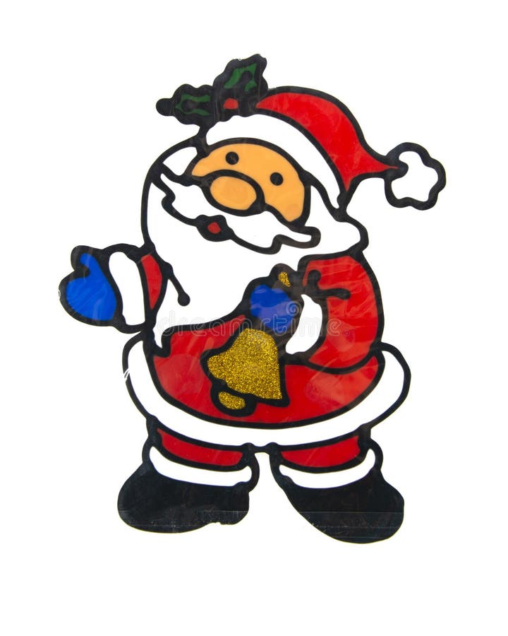 Decorative Element Christmas Window Sticker Festive Isolated on the ...