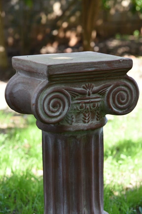 Decorative Element, Column-shaped Stand Stock Image - Image of wheel ...