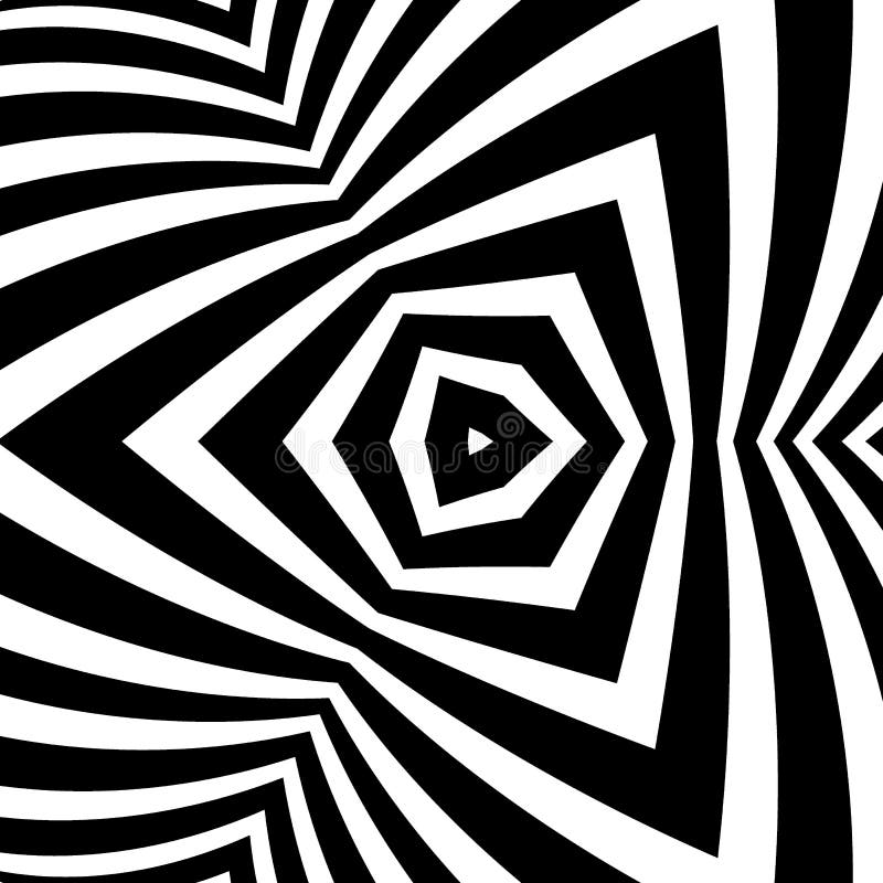 Decorative Element, Design Template with Striped Black and White ...