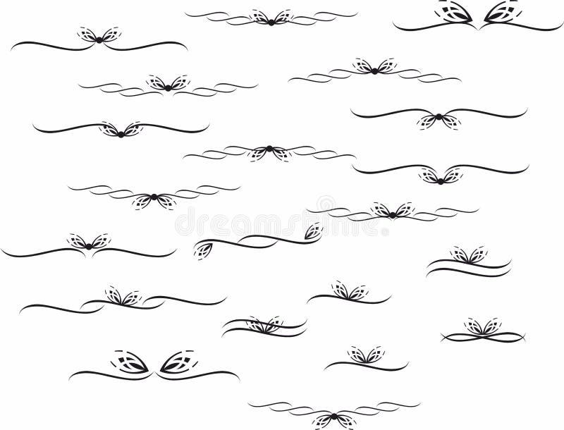 Decorative Element Divider Separator Stock Vector - Illustration of ...