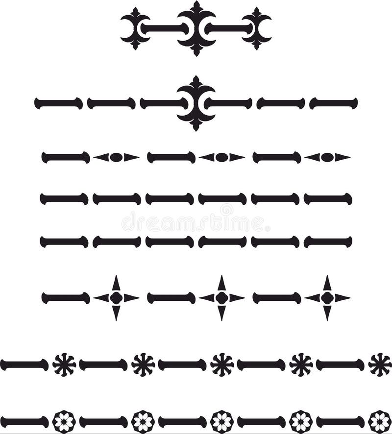 Decorative Element Divider Separator Stock Vector - Illustration of ...