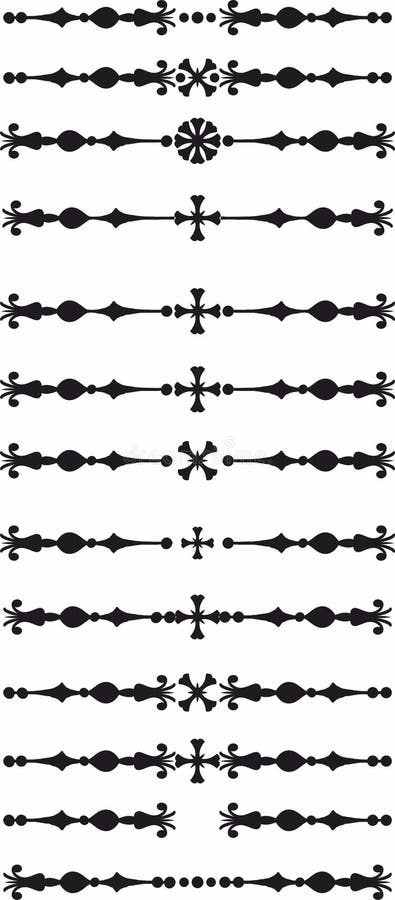 Decorative Element Divider Separator Pattern Stock Vector ...