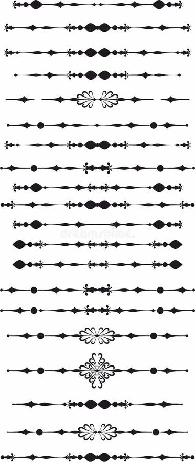 Decorative Element Divider Separator Pattern Stock Vector ...