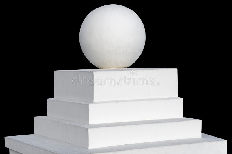 Decorative Element in the Form of a Stone Ball Stock Photo - Image of ...