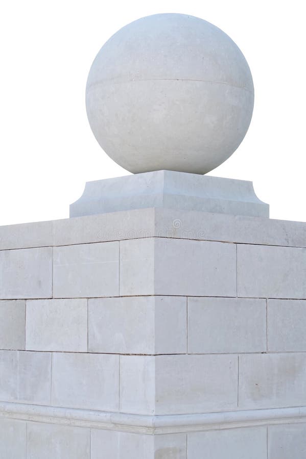 Decorative Element in the Form of a Stone Ball Stock Photo - Image of ...