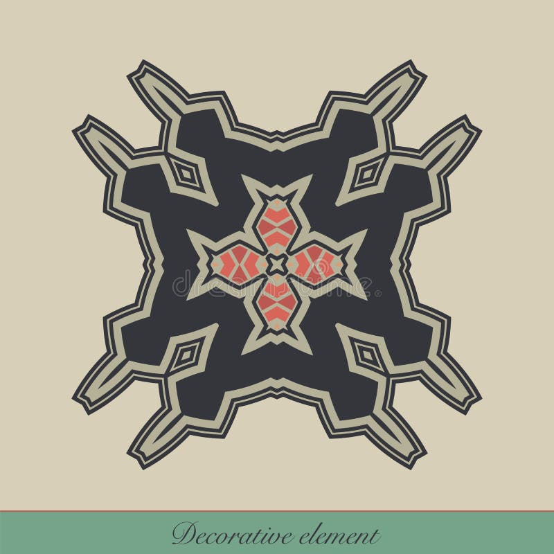 Decorative element stock vector. Illustration of retro - 43879652